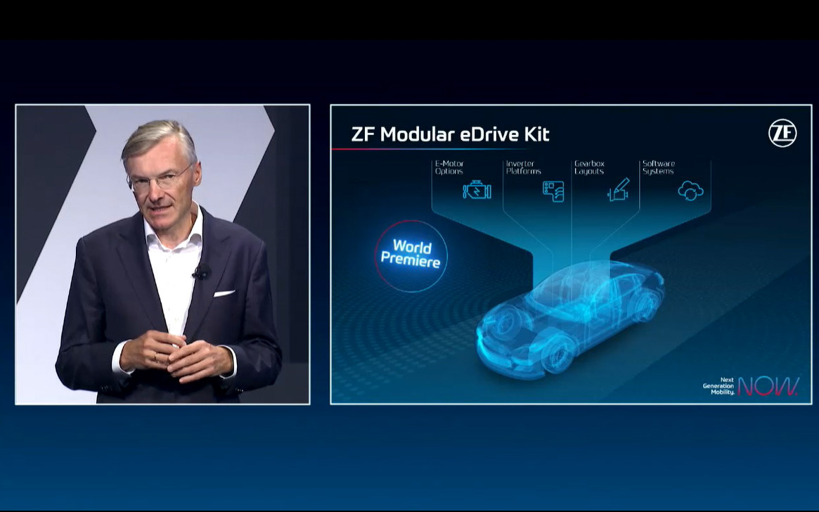 ZF、電動化車両開発期間を半分にする「モジュラーeDriveキット」をIAA Mobilityで発表 - Car Watch