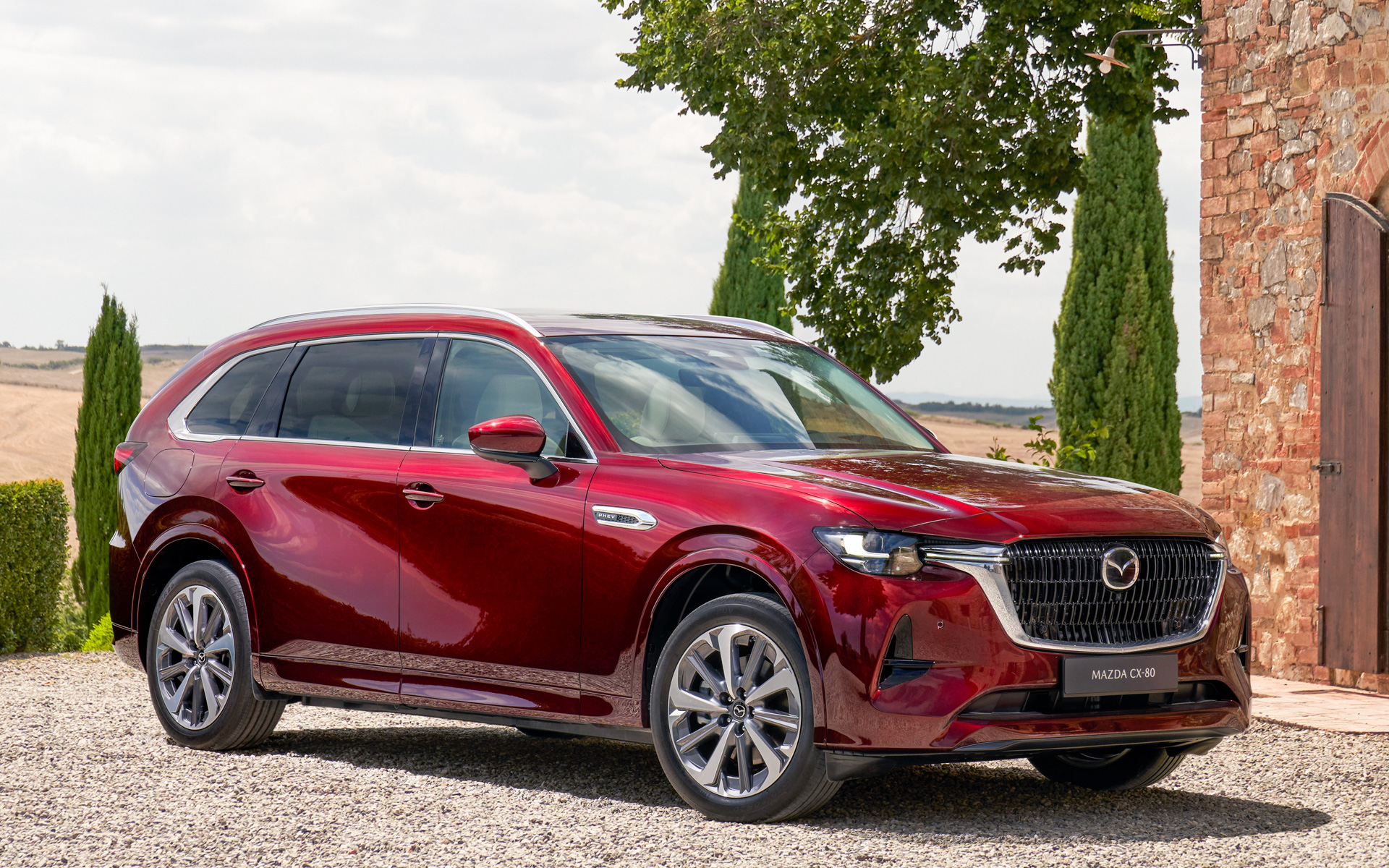 マツダ、新型「CX-80」欧州で初公開 日本導入を計画する3列シートSUV - Car Watch