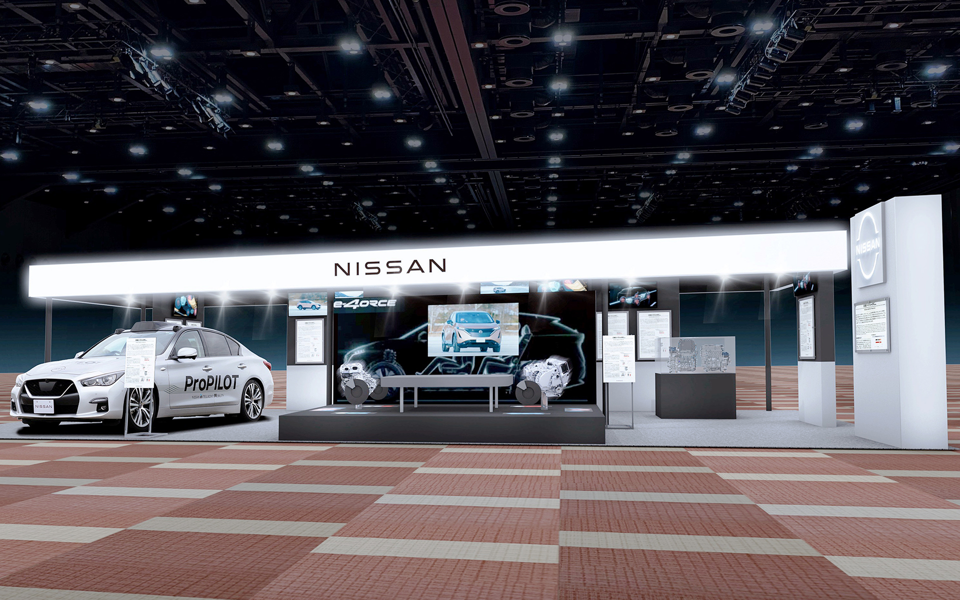 日産、「人とくるまのテクノロジー展2024」で「e-4ORCE」など電動化技術や「プロパイロット」など知能化技術を紹介 - Car Watch