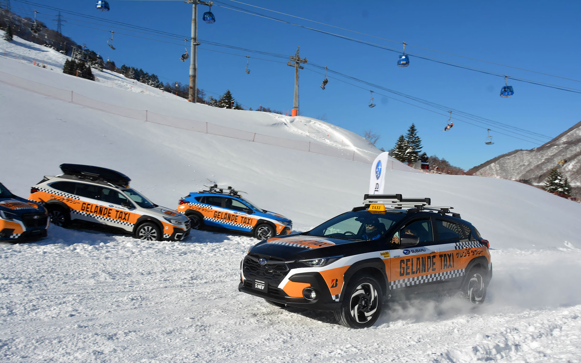 スバル、ゲレタクが5年ぶりに復活！ 新型クロストレック S：HEVなどの最新モデルやレオーネが苗場に集合 - Car Watch
