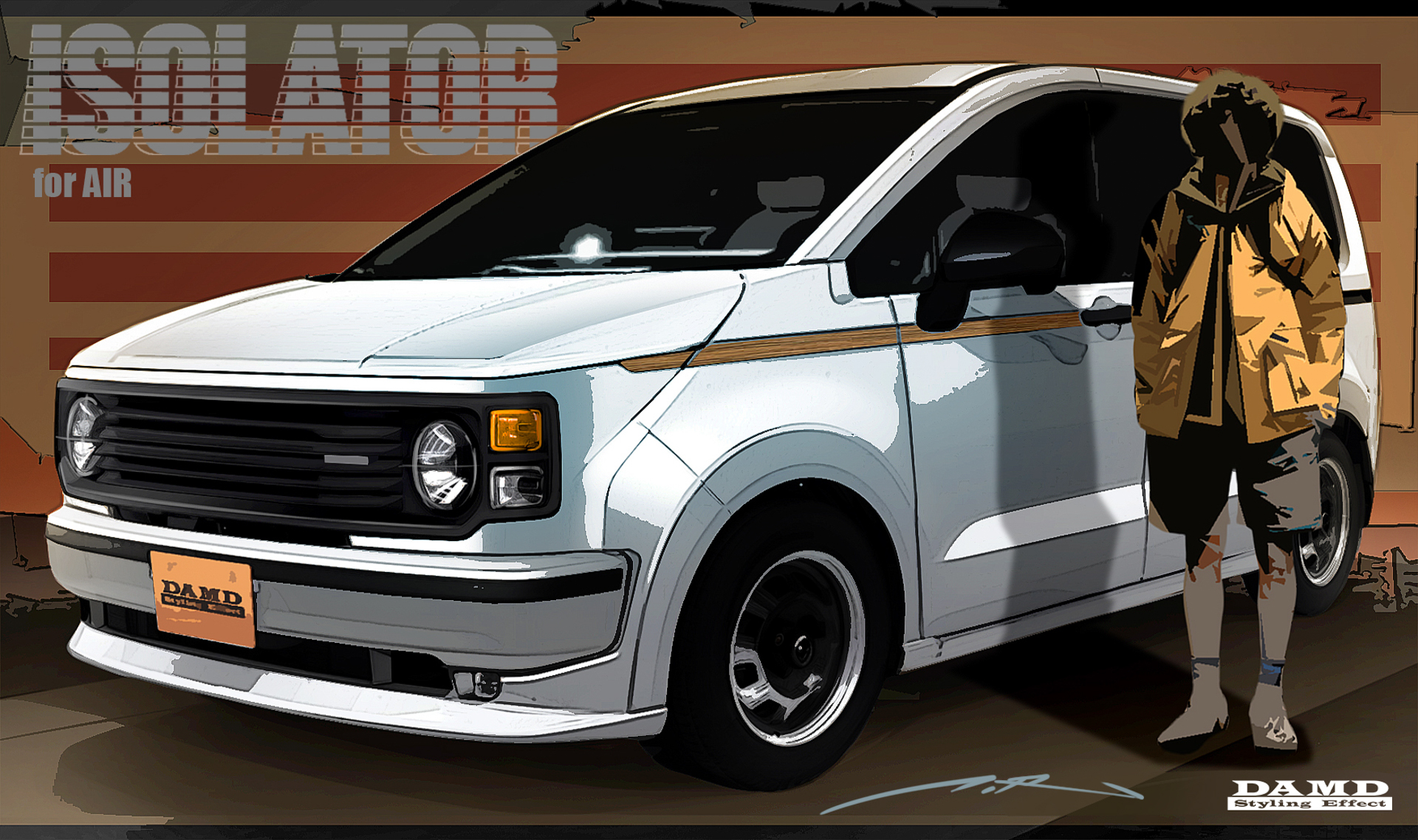 [画像]ダムド、ホンダ「フリード」向け新作ボディキット「アイソレーター」 デザイン先行公開 / 10月18日に開催する「DAMD PARTY 2025」にて実車を公開予定(2/2) - Car ...